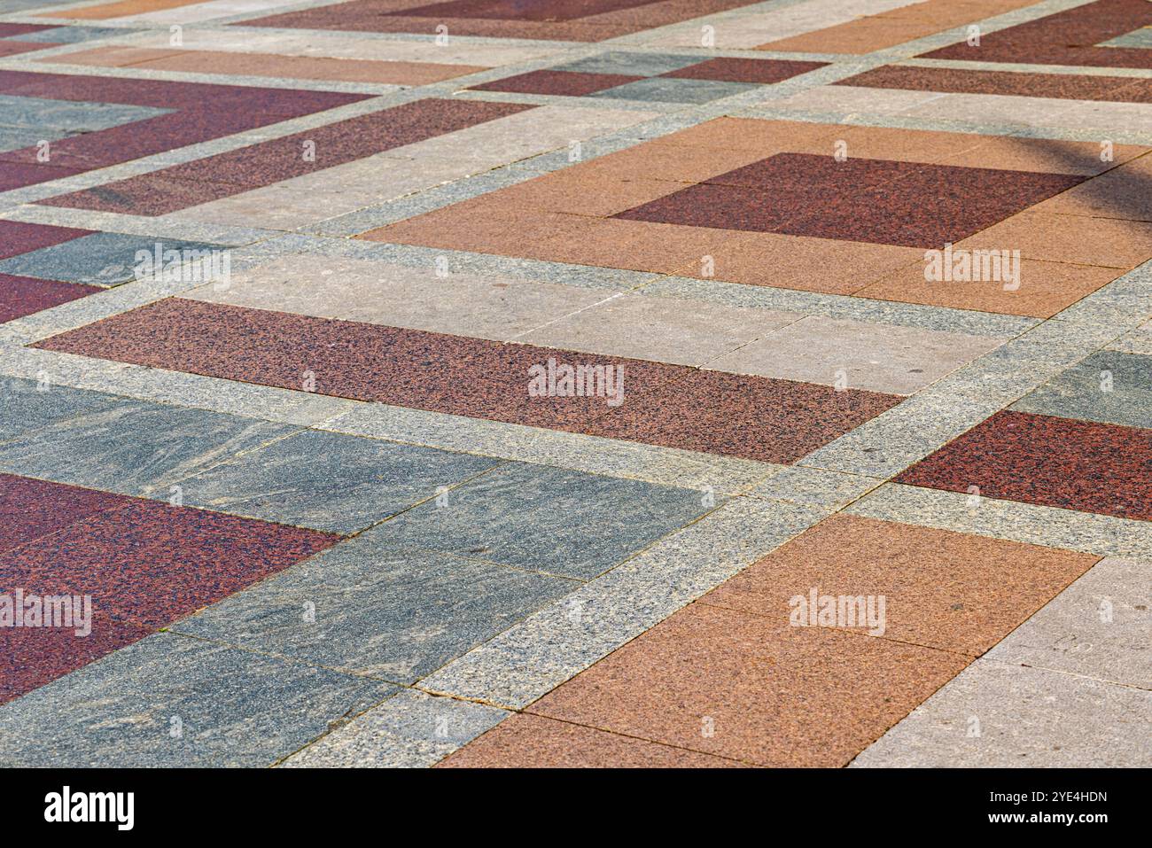 Modern Pavement Tiles at Pedestrian Zone Street in Town Croatia Stock ...