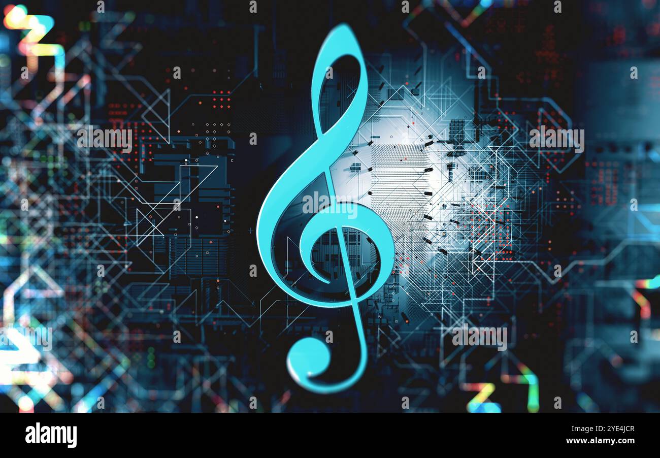Musical notes clipart hi-res stock photography and images - Alamy