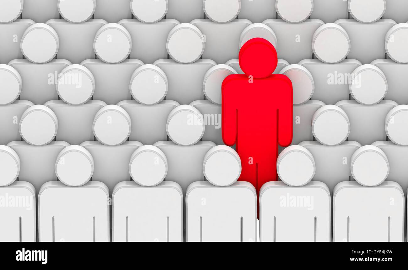 Conceptual image of different and genuine. Different and original ...