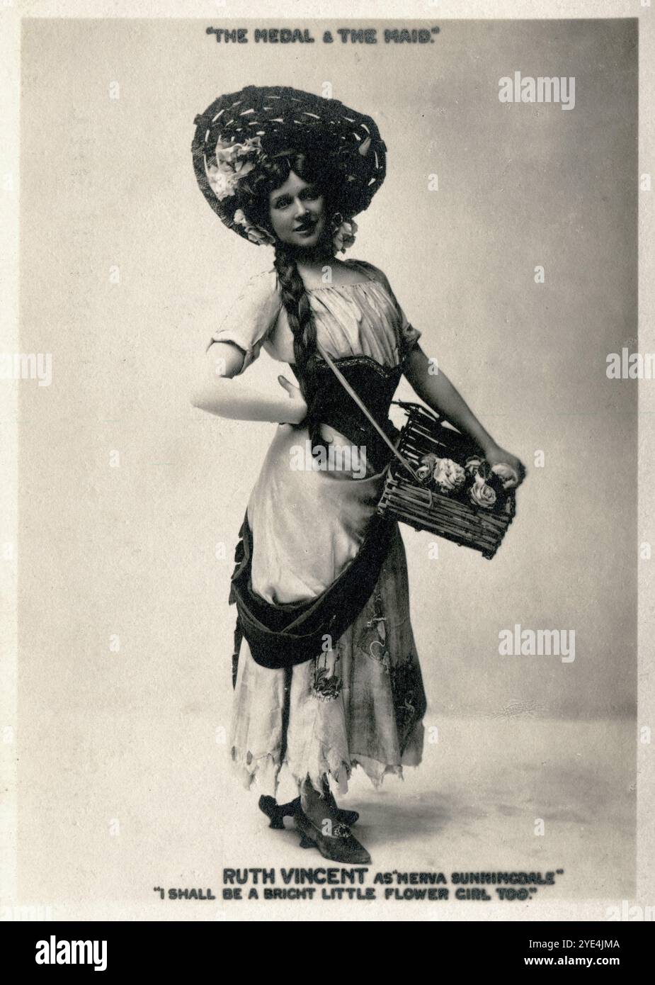England. Circa. 1903. An antique real photograph postcard depicting the ...