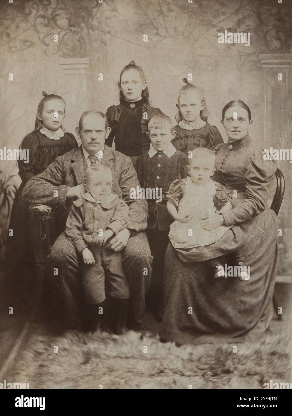 England. circa.1895 – A formal studio portrait photograph of a late ...