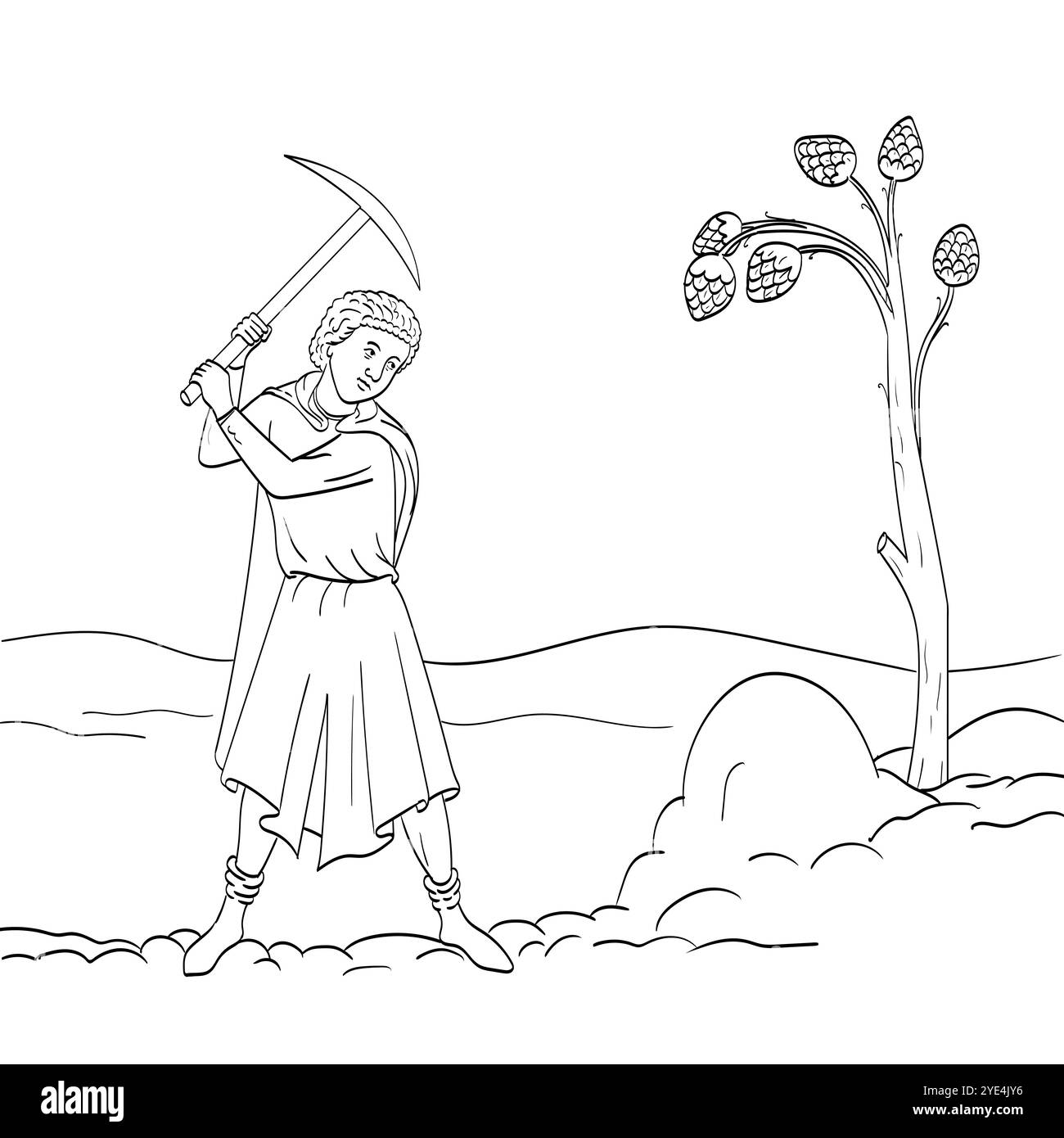 Agricultural male worker in Stock Vector Images - Alamy