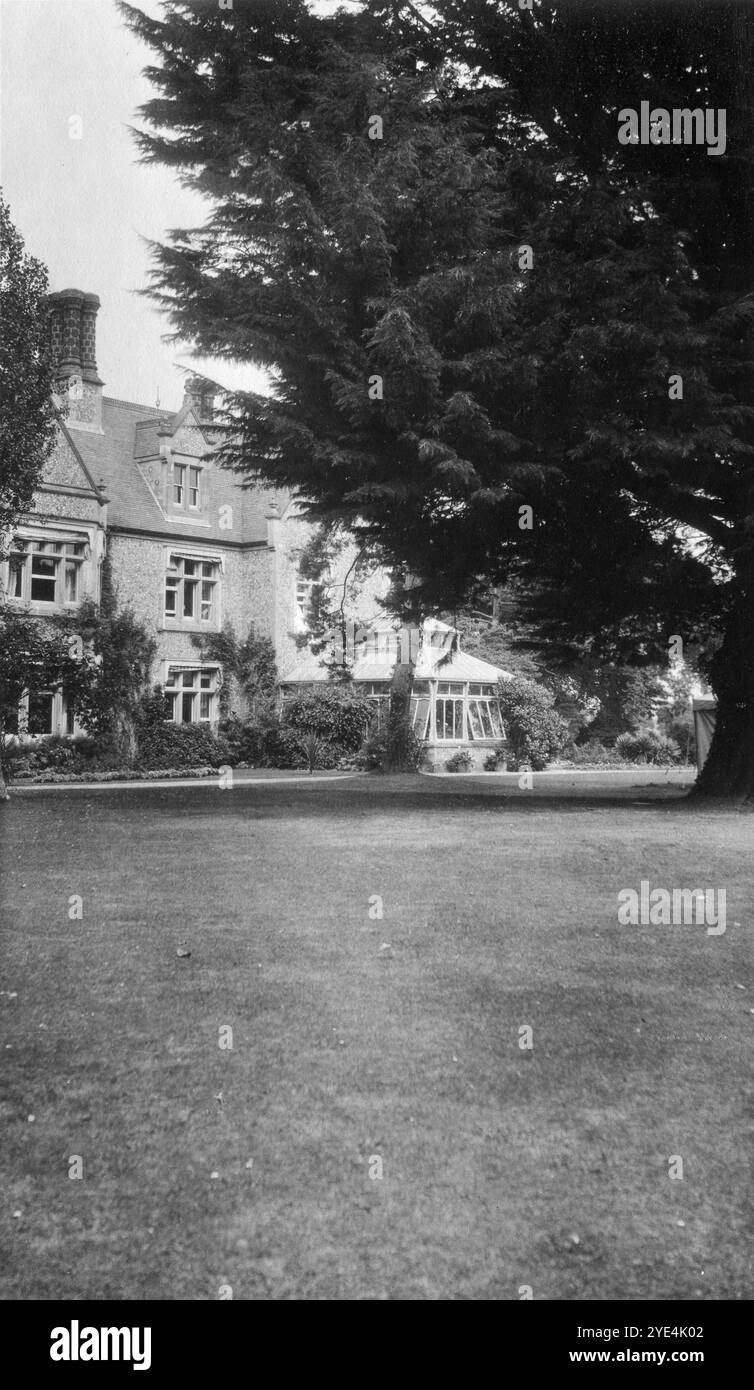 West Sussex, England. c.1913 – A view of Ferring Grange, located in ...
