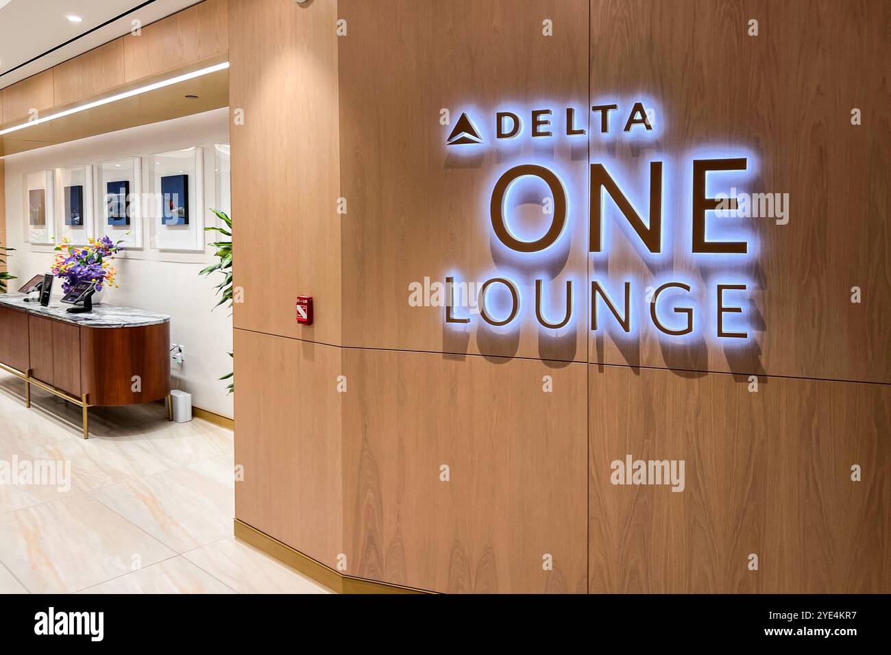 Delta one lounge hi-res stock photography and images - Alamy