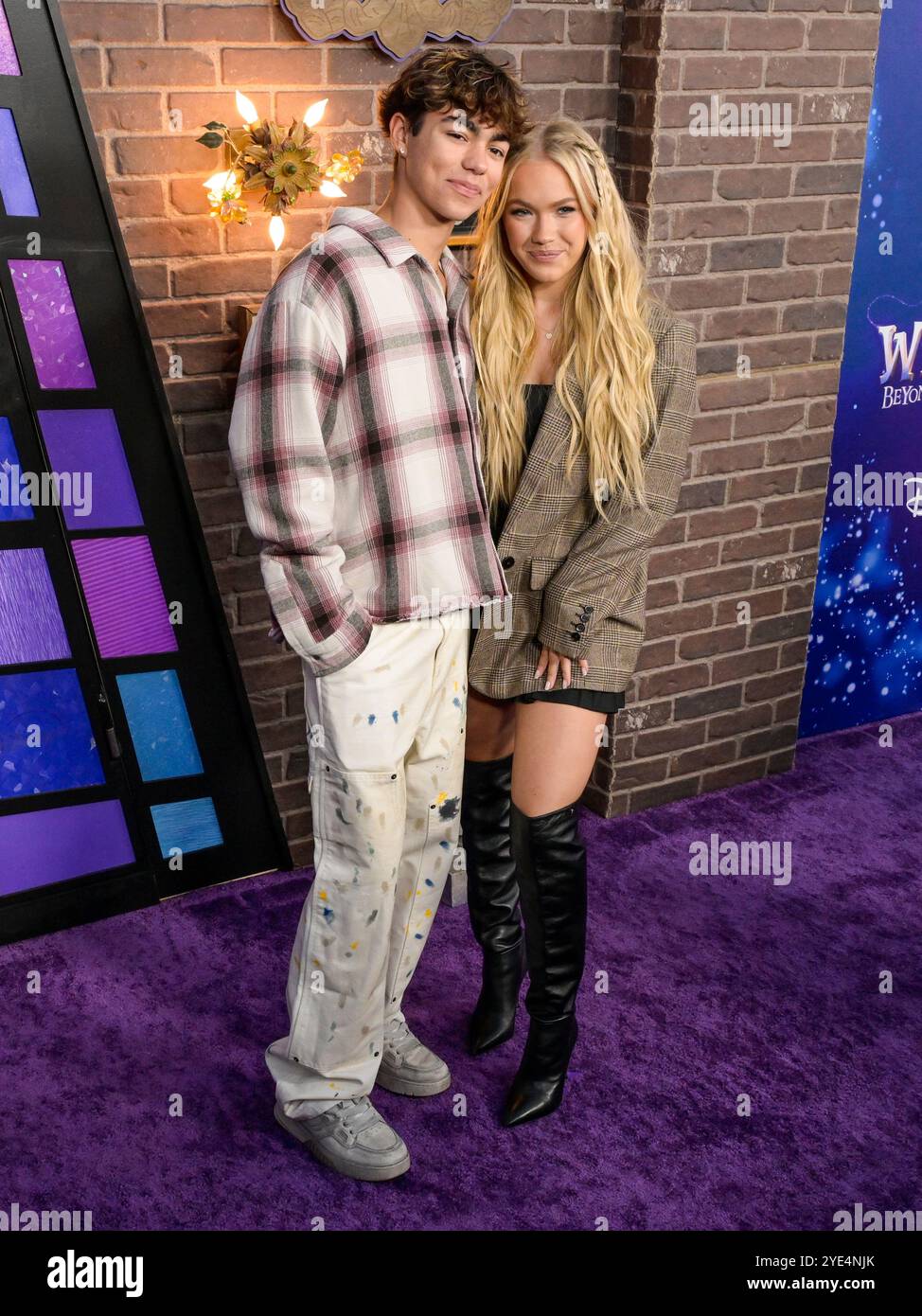 Hollywood, California, USA. 28th Oct, 2024. Malachi Barton and Freya Skye. World Premiere Of ...