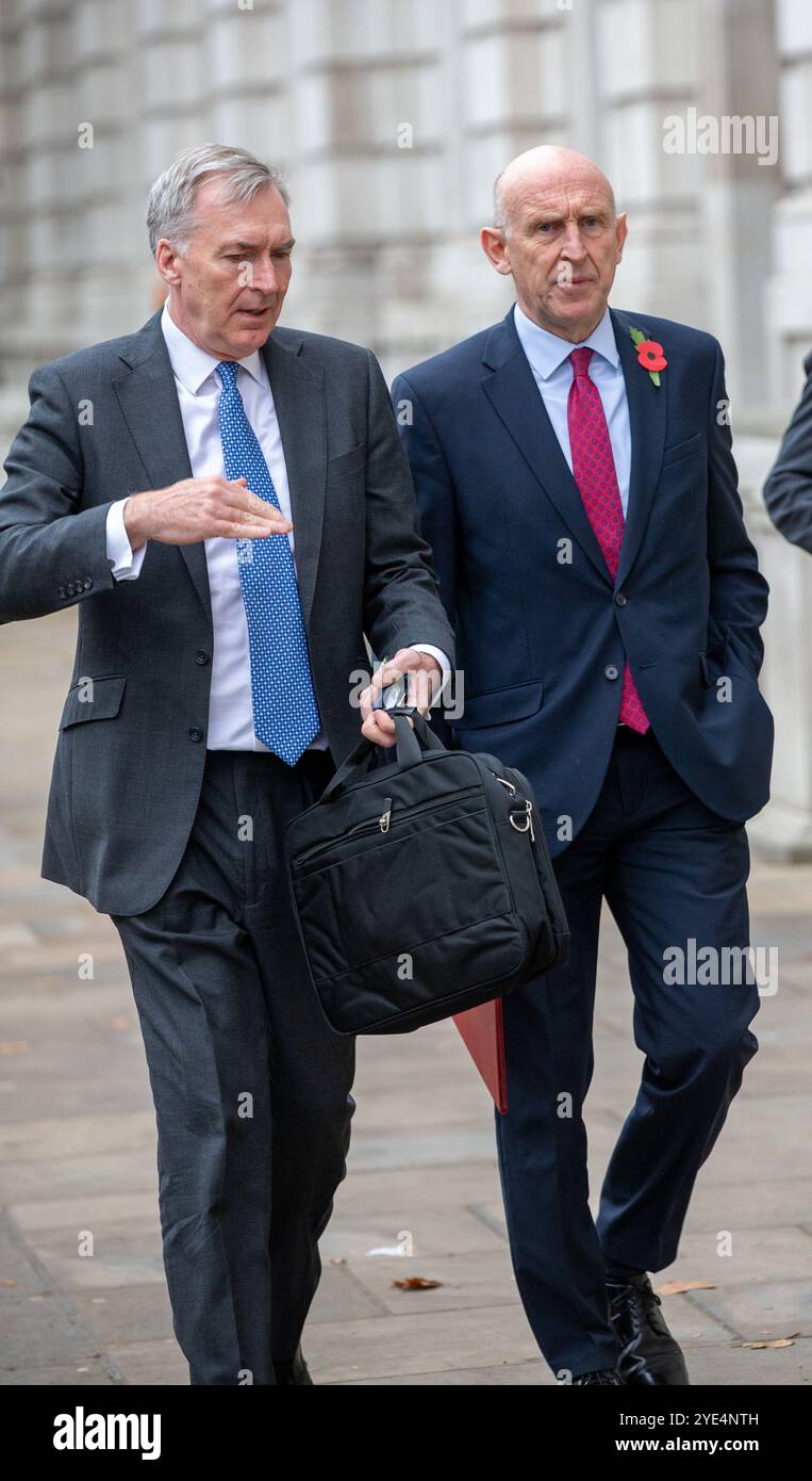 London, UK. 29th Oct, 2024. Chief of the Defence Staff Admiral Sir Tony Radakin KCB ADC and John ...