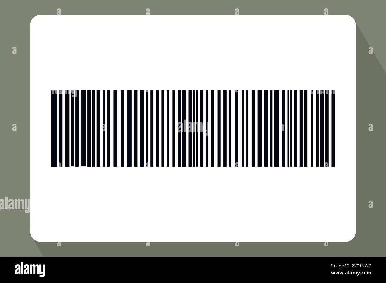 Barcode isolated on color background. Code stripes sticker. Barcode ...