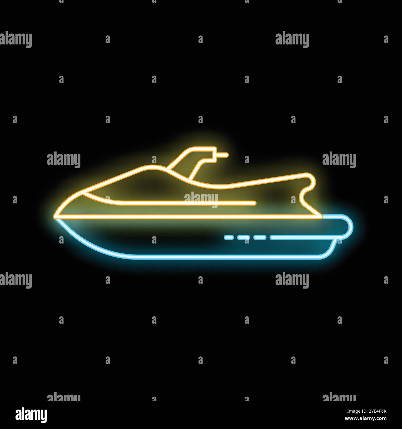 Blue neon sign representing Stock Vector Images - Alamy