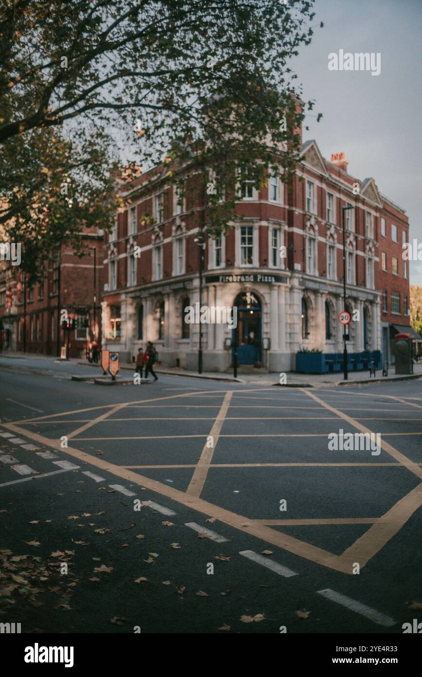 Historic brick buildings in Clerkenwell, London, glowing in soft ...