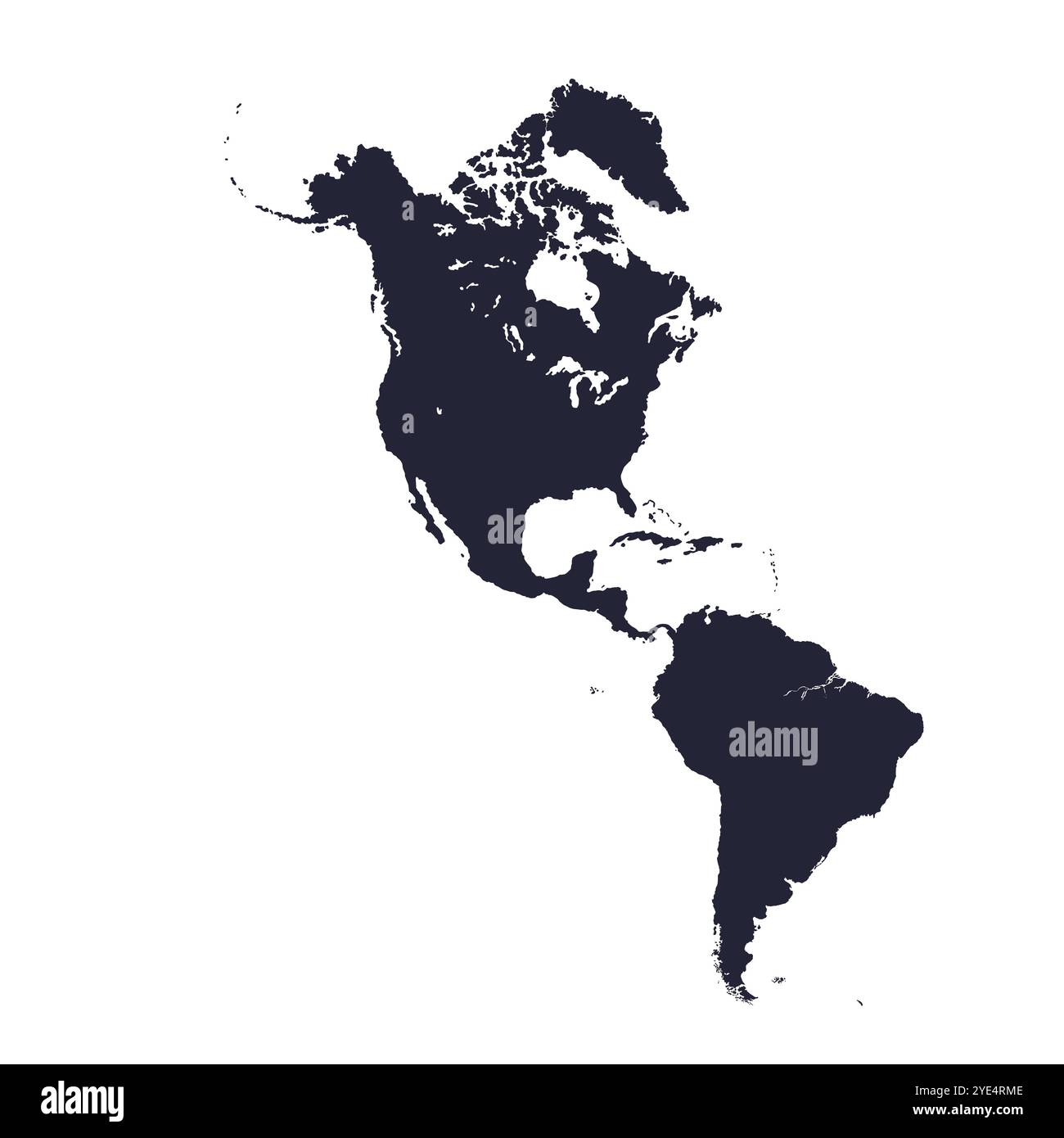 Map of North and South America, sign silhouette. World Map Globe ...