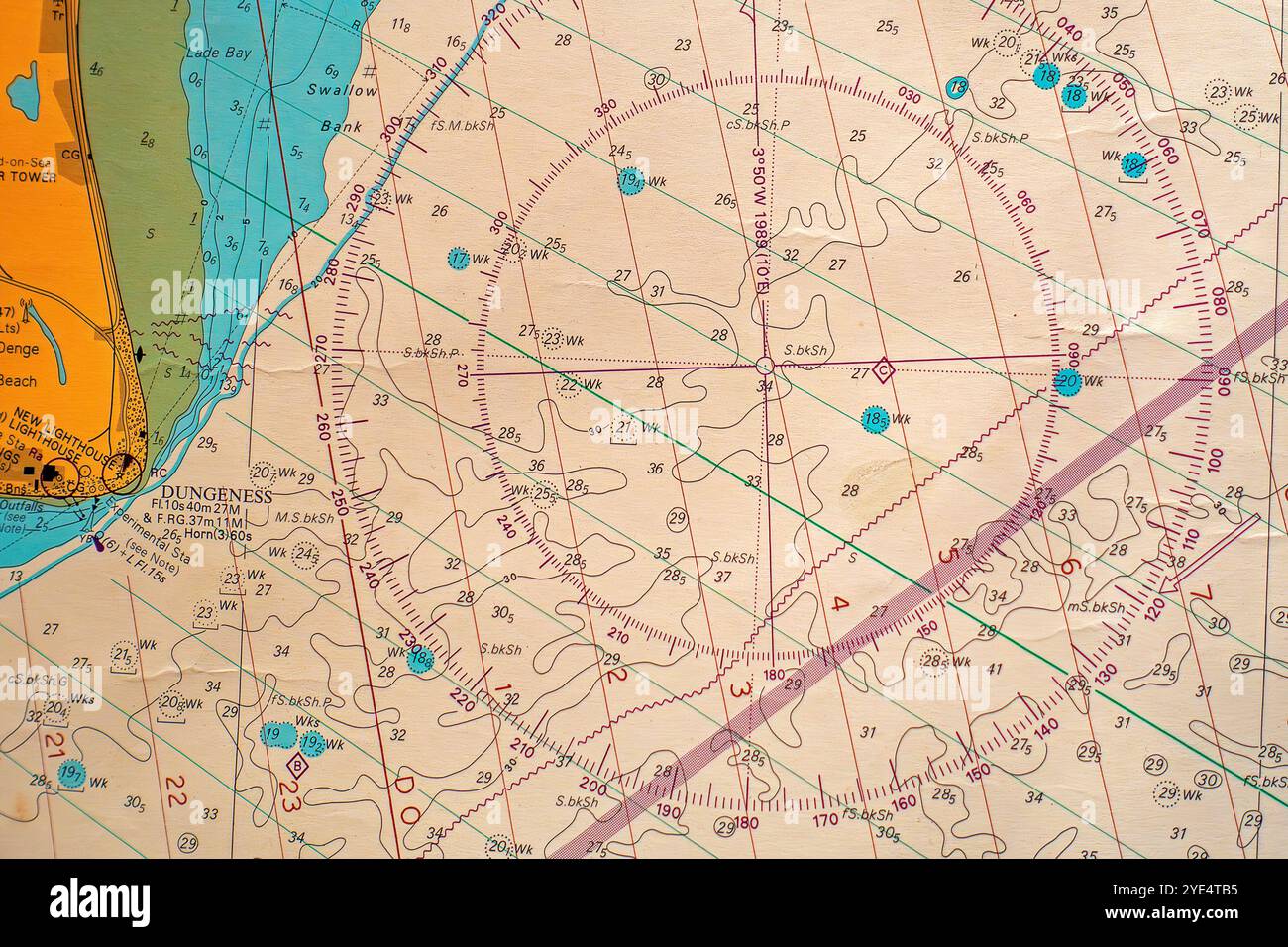 Sea chart map hi-res stock photography and images - Alamy