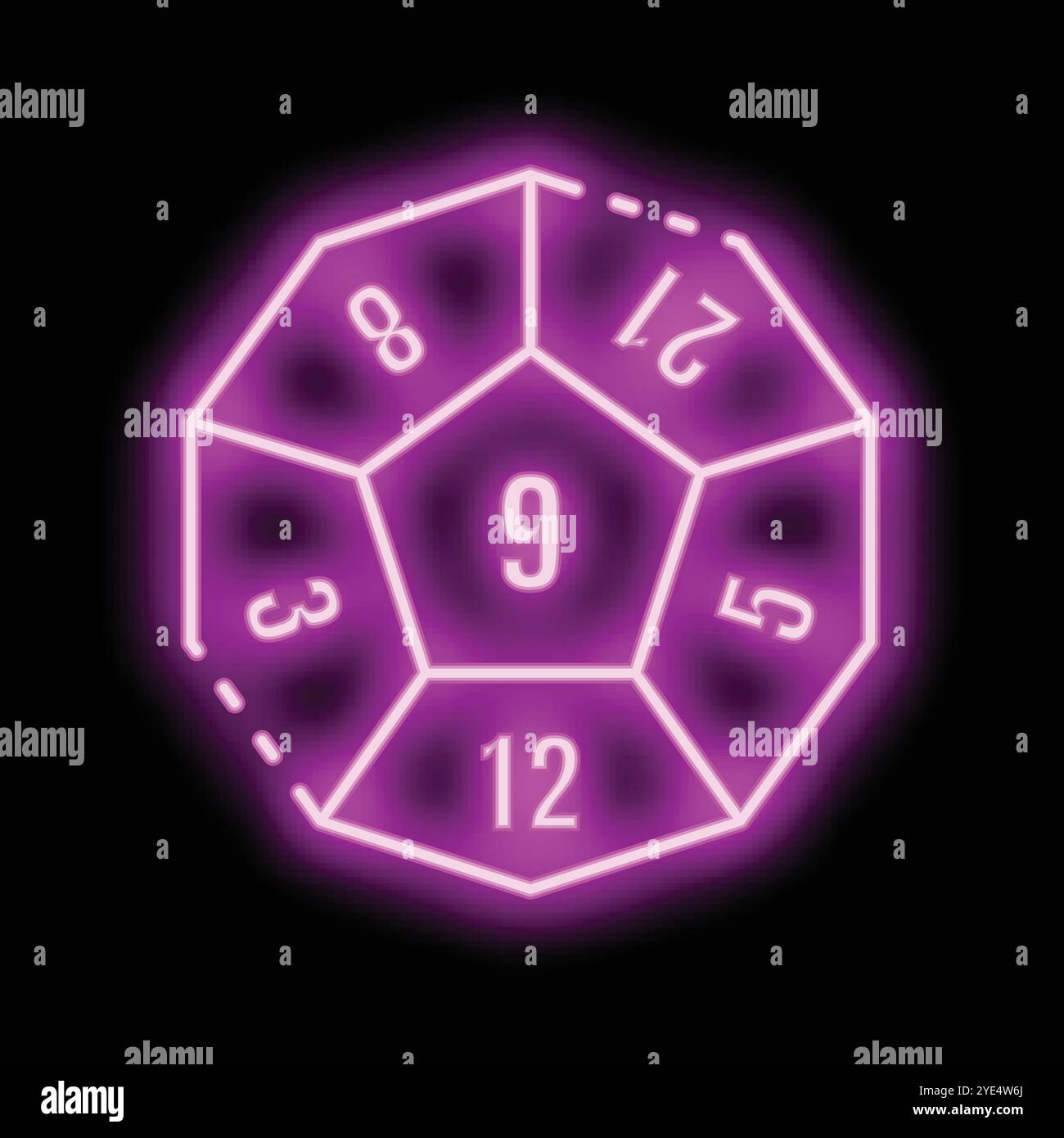 Dodecahedron die Stock Vector Images - Alamy