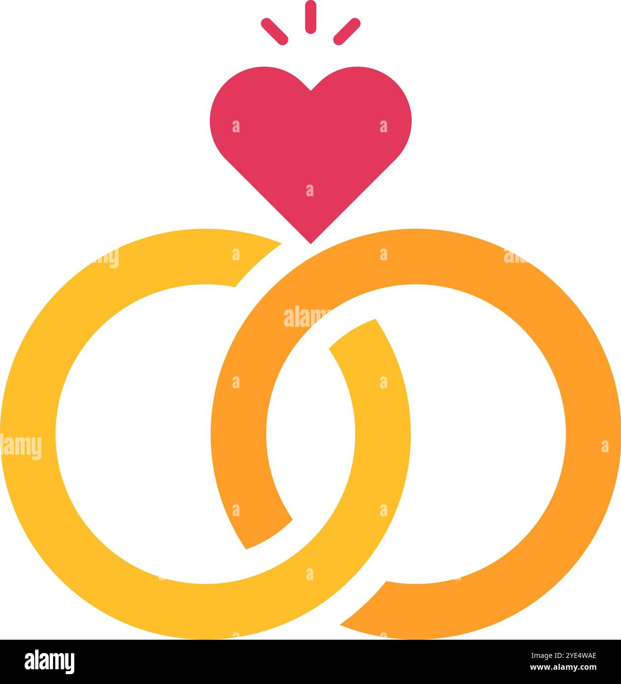 Heart mark wedding ring Stock Vector Images - Alamy