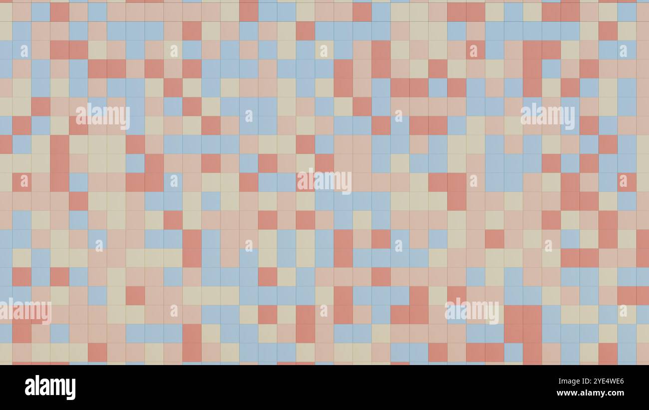 Abstract mosaic pattern texture with colorful tiles in pastel tones ...