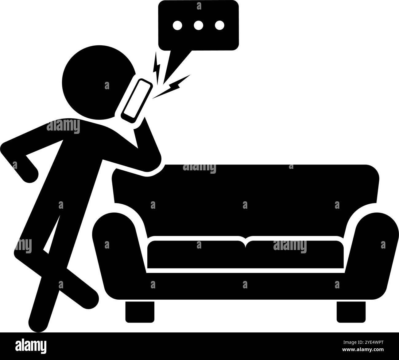 Resting against chair Stock Vector Images - Alamy