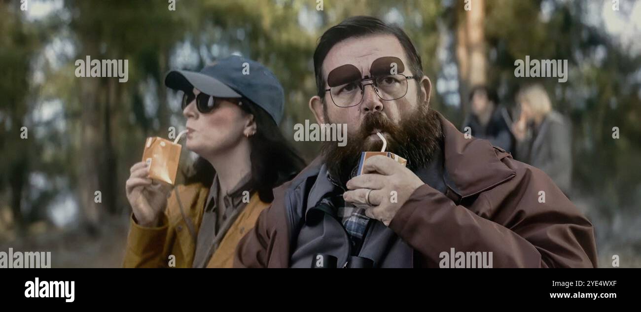 GET AWAY, from left: Aisling Bea, Nick Frost, 2024. © IFC Films ...