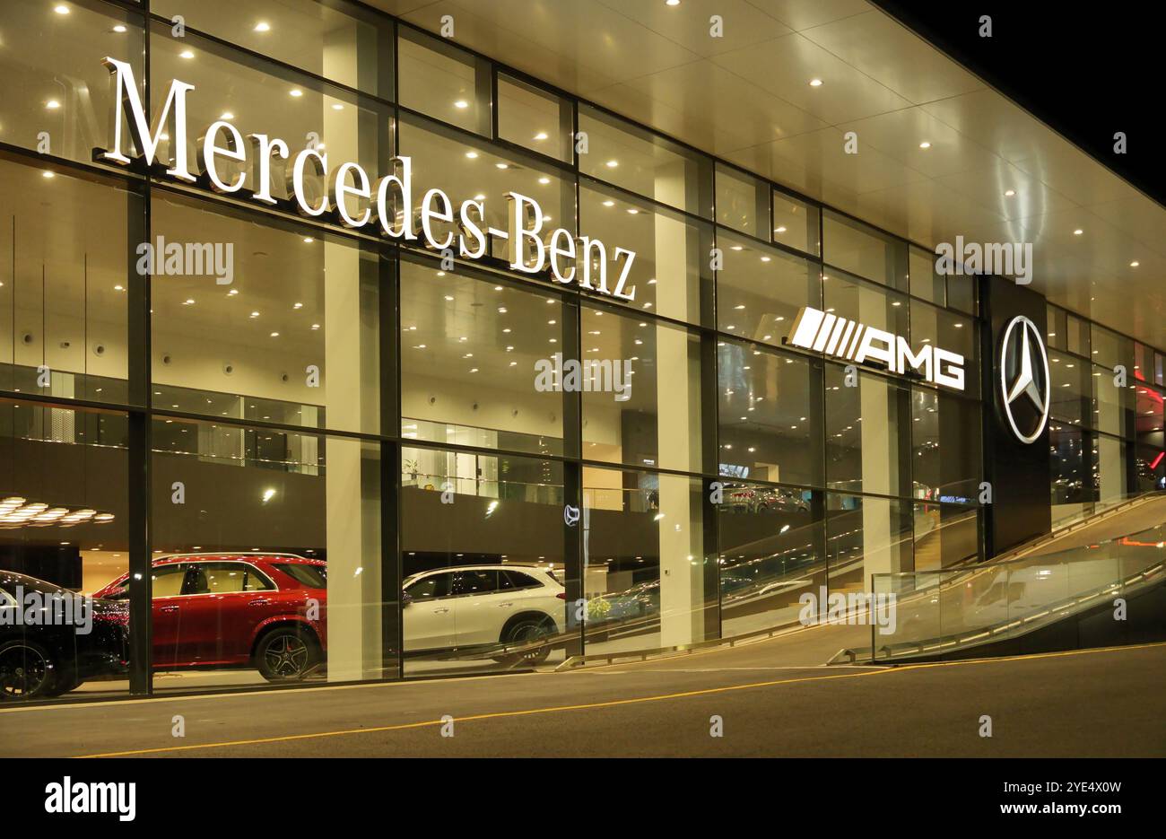 Almaty, Kazakhstan - October 18, 2024: Showcase of the Mercedes-Benz ...