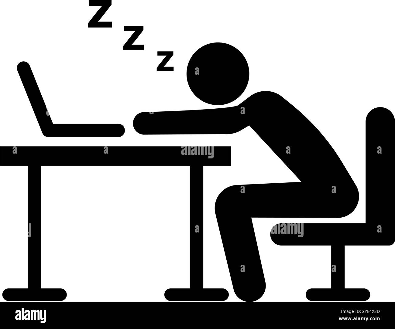 Workplace stress vector vectors Black and White Stock Photos & Images ...