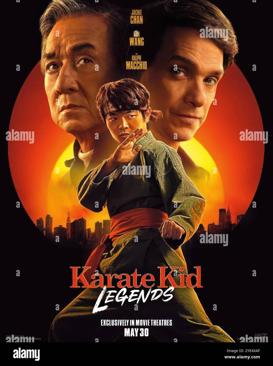 KARATE KID: LEGENDS, US advance poster, from left: Jackie Chan, Ben ...
