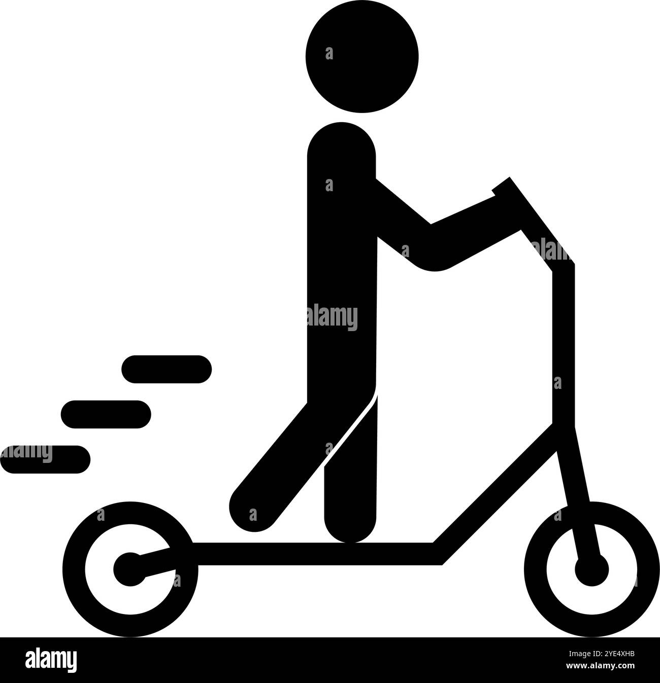 Electrical scooter Black and White Stock Photos & Images - Alamy