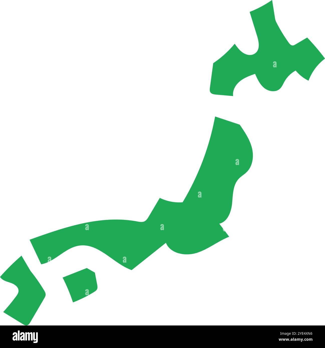 Simple green Japan map icon. Editable vector Stock Vector Image & Art ...