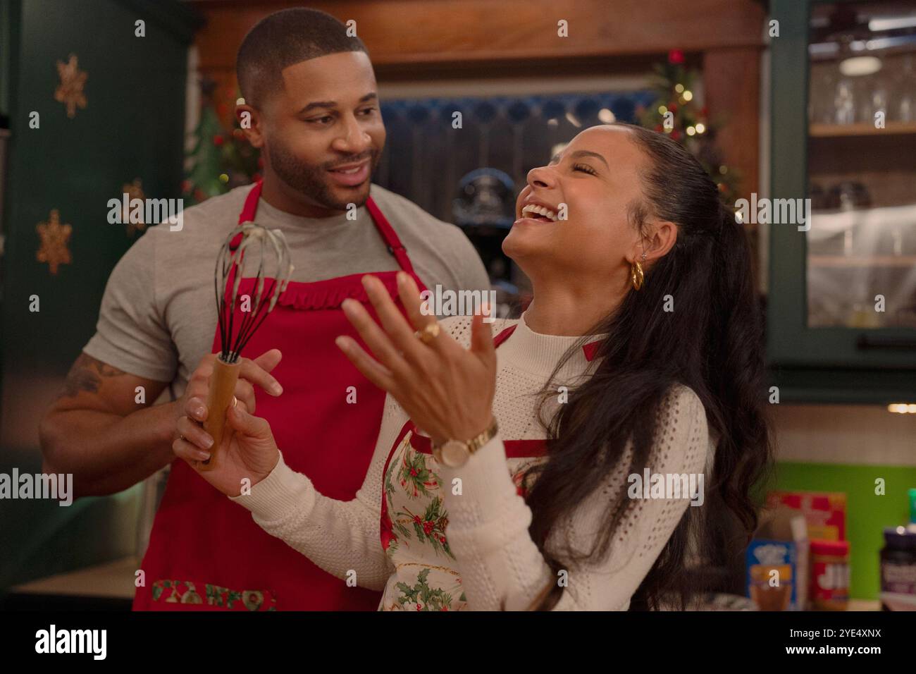 MEET ME NEXT CHRISTMAS, from left: Devale Ellis, Christina Milian, 2024 ...