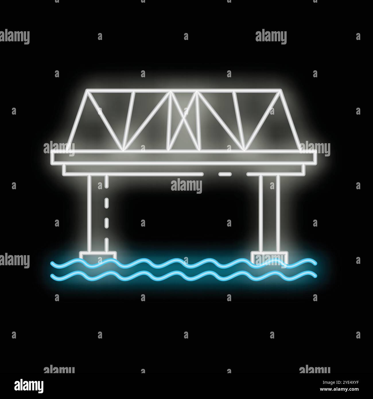 White bridge beams Stock Vector Images - Alamy