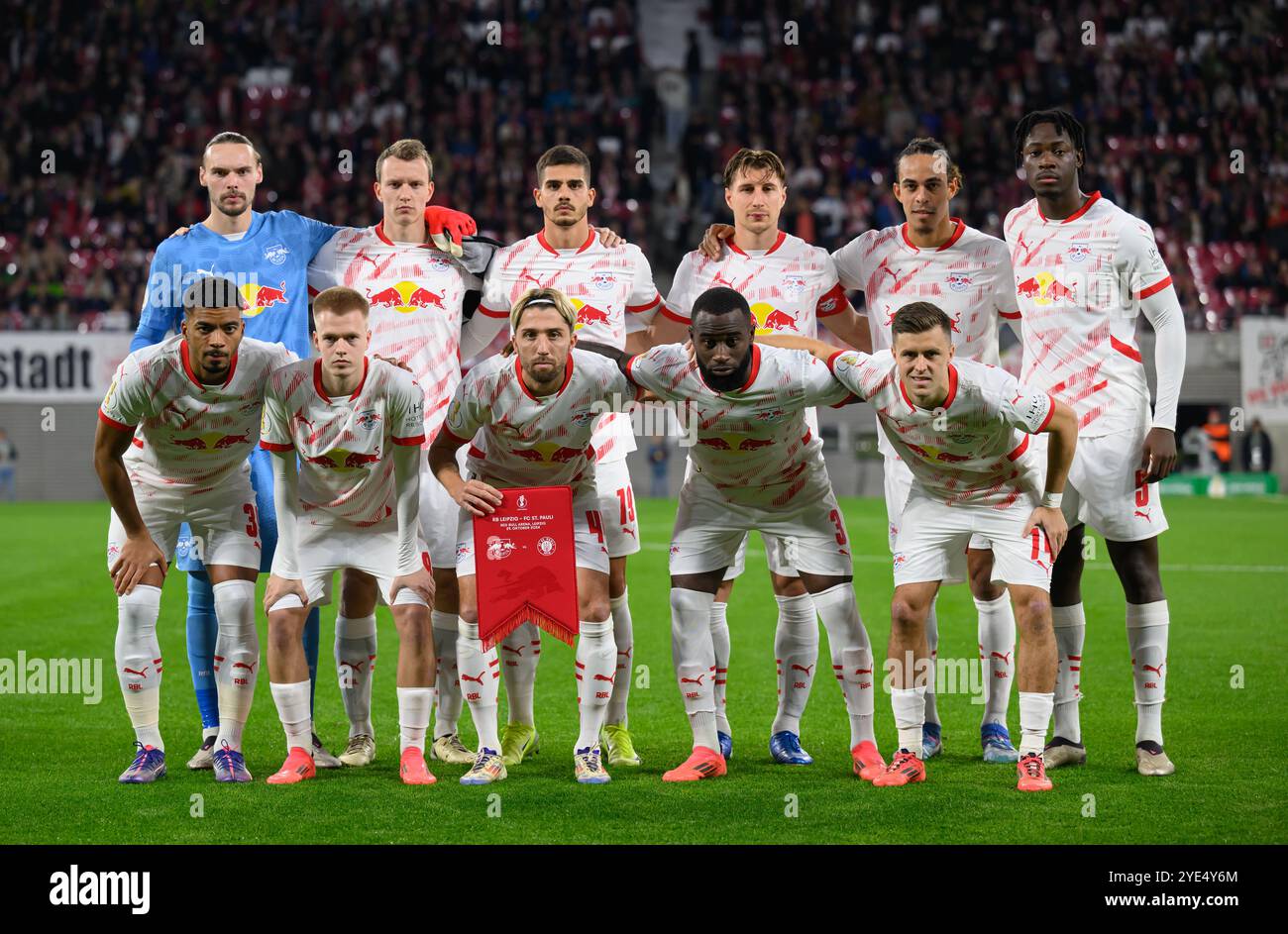 29 October 2024, Saxony, Leipzig: Soccer: DFB Cup, RB Leipzig - FC St ...
