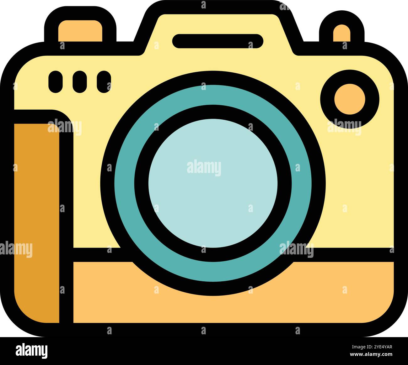 Stylized digital camera, ready to capture memories and document ...