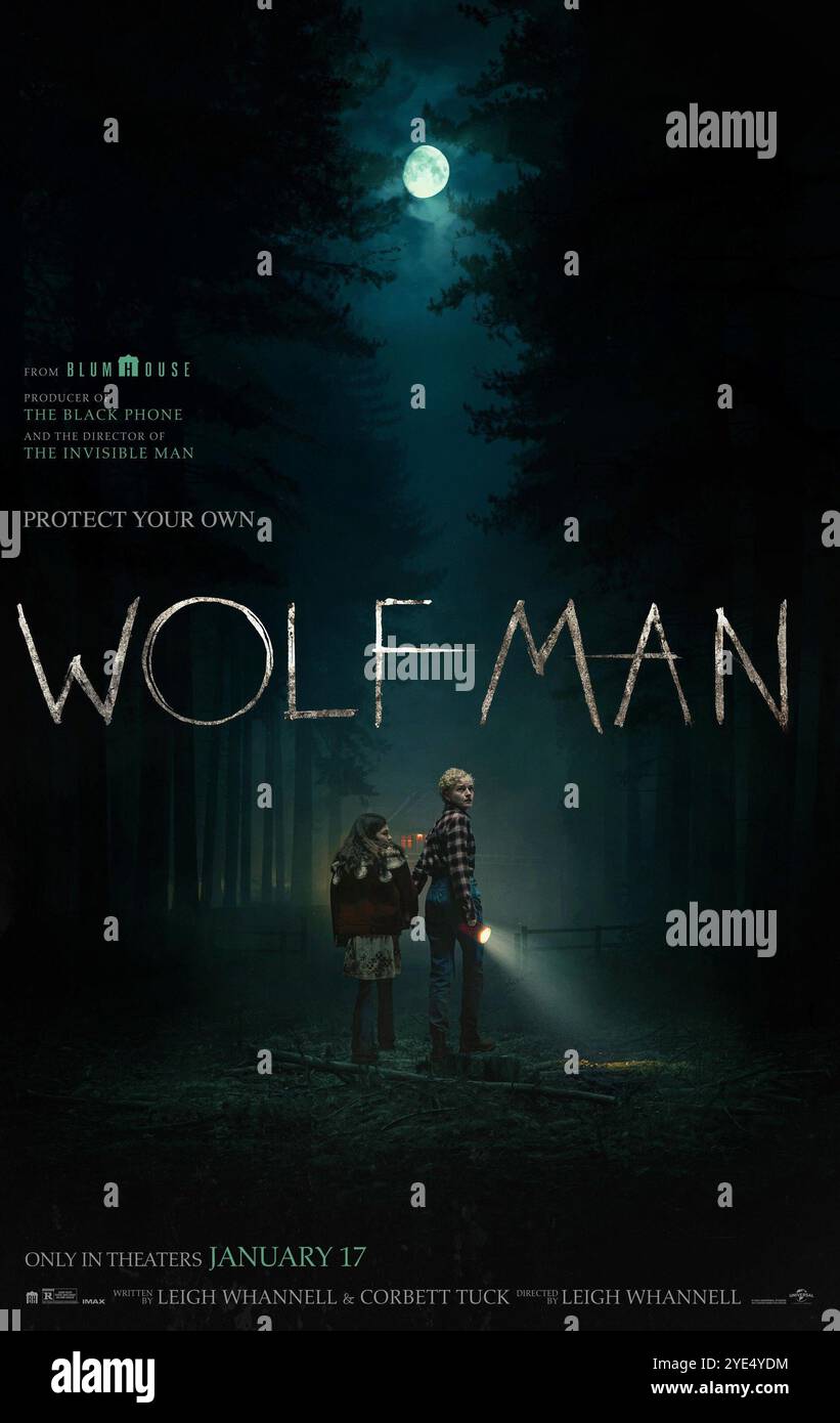 WOLF MAN, US poster, from left: Matilda Firth, Julia Garner, 2025 ...