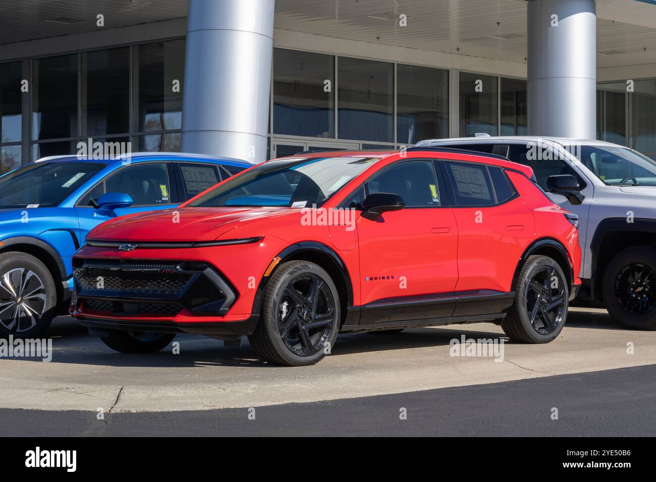 Avon - October 27, 2024: Chevrolet Equinox EV 2RS Electric SUV display ...