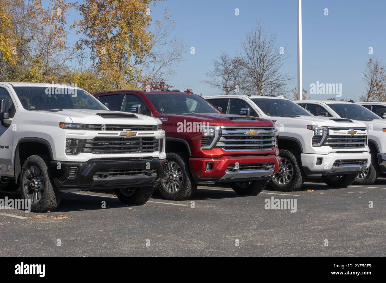 Plainfield - October 27, 2024: Chevrolet Silverado 2500 display. Chevy ...