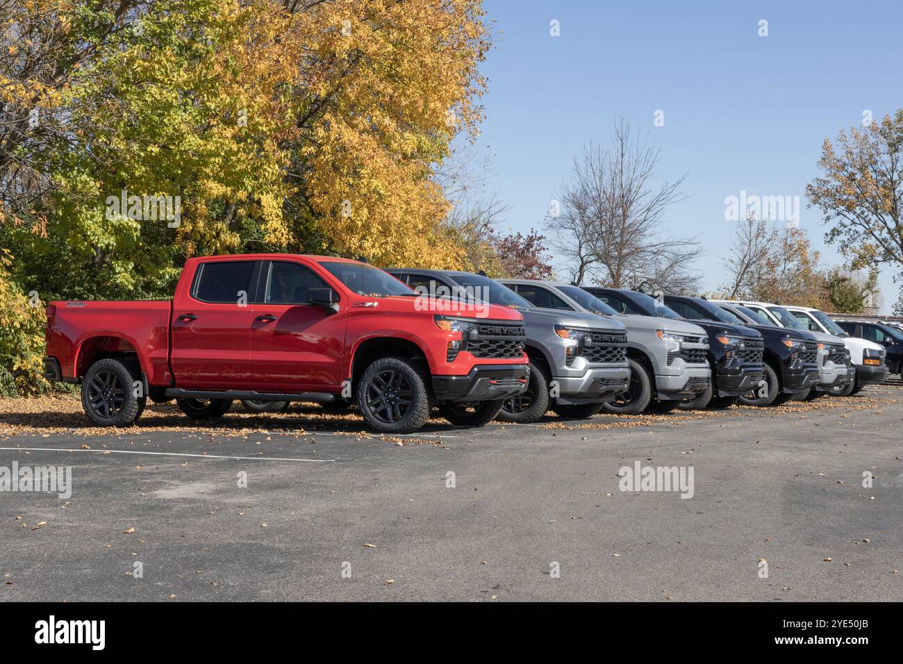 Plainfield - October 27, 2024: Chevrolet Silverado 1500 display. Chevy ...