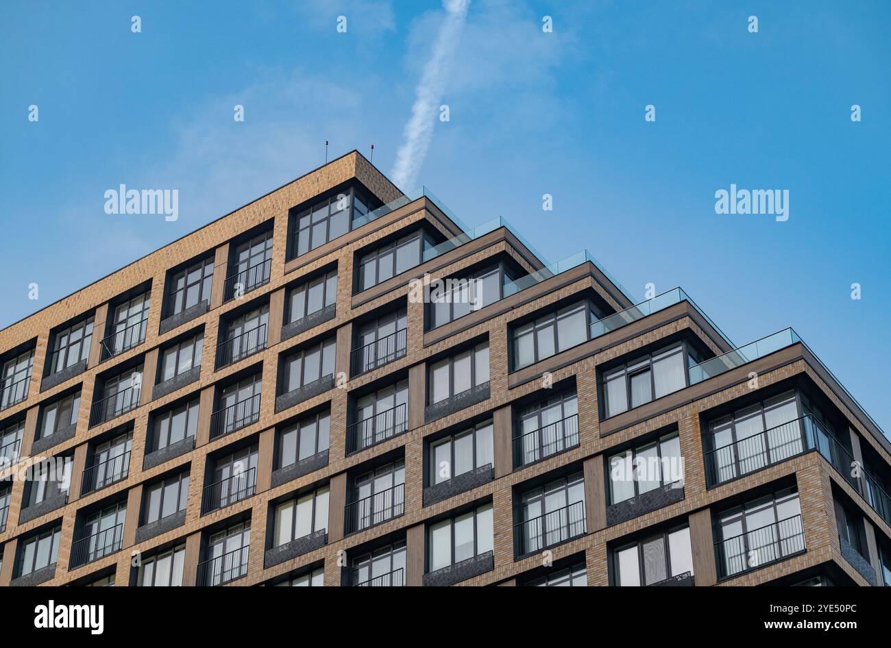 modern high-rise multi-storey business class building, residential ...