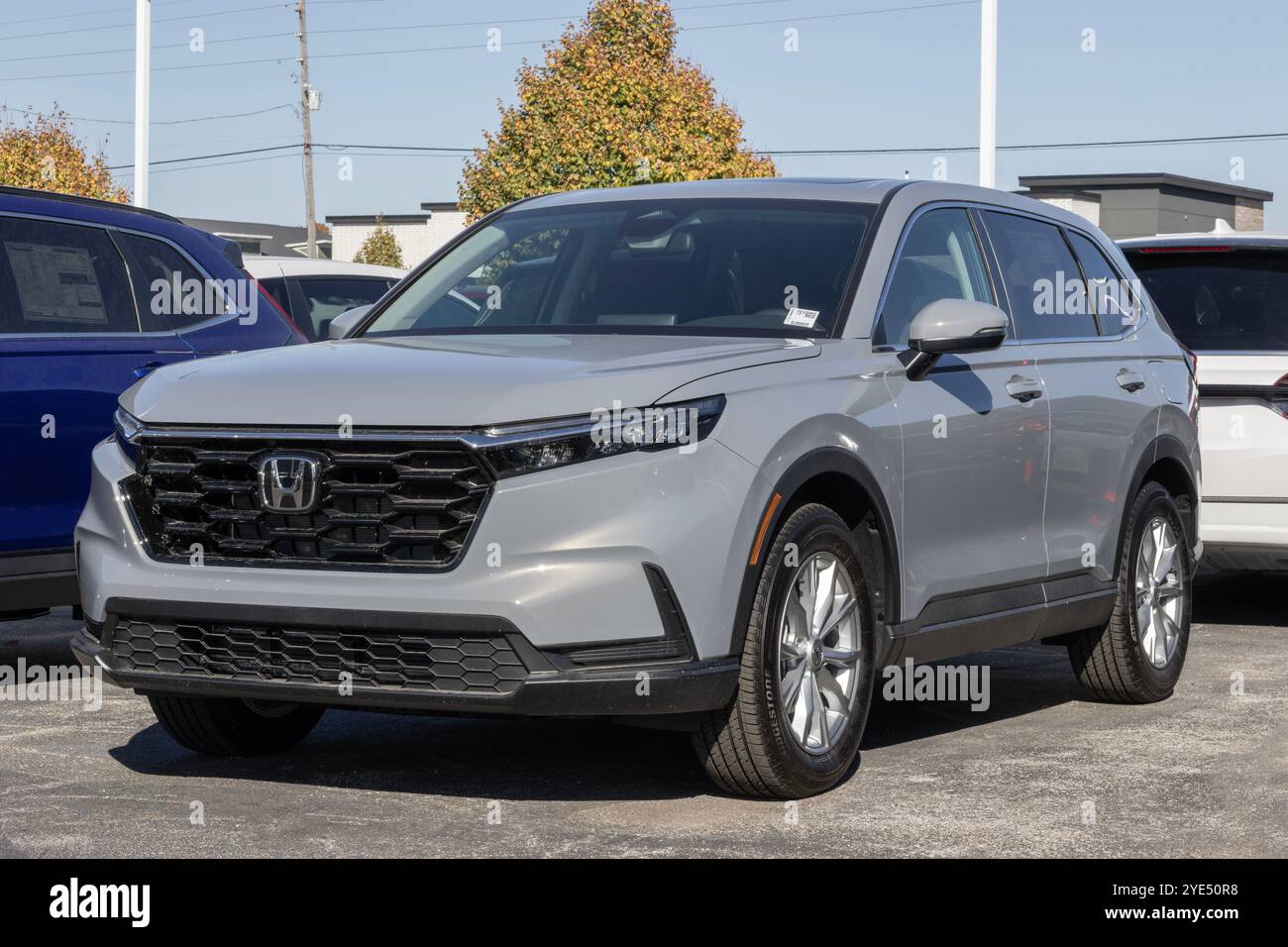 Avon - October 27, 2024: Honda CR-V 1.5T AWD EX display. Honda offers the CR-V with a 190HP 1.5L ...