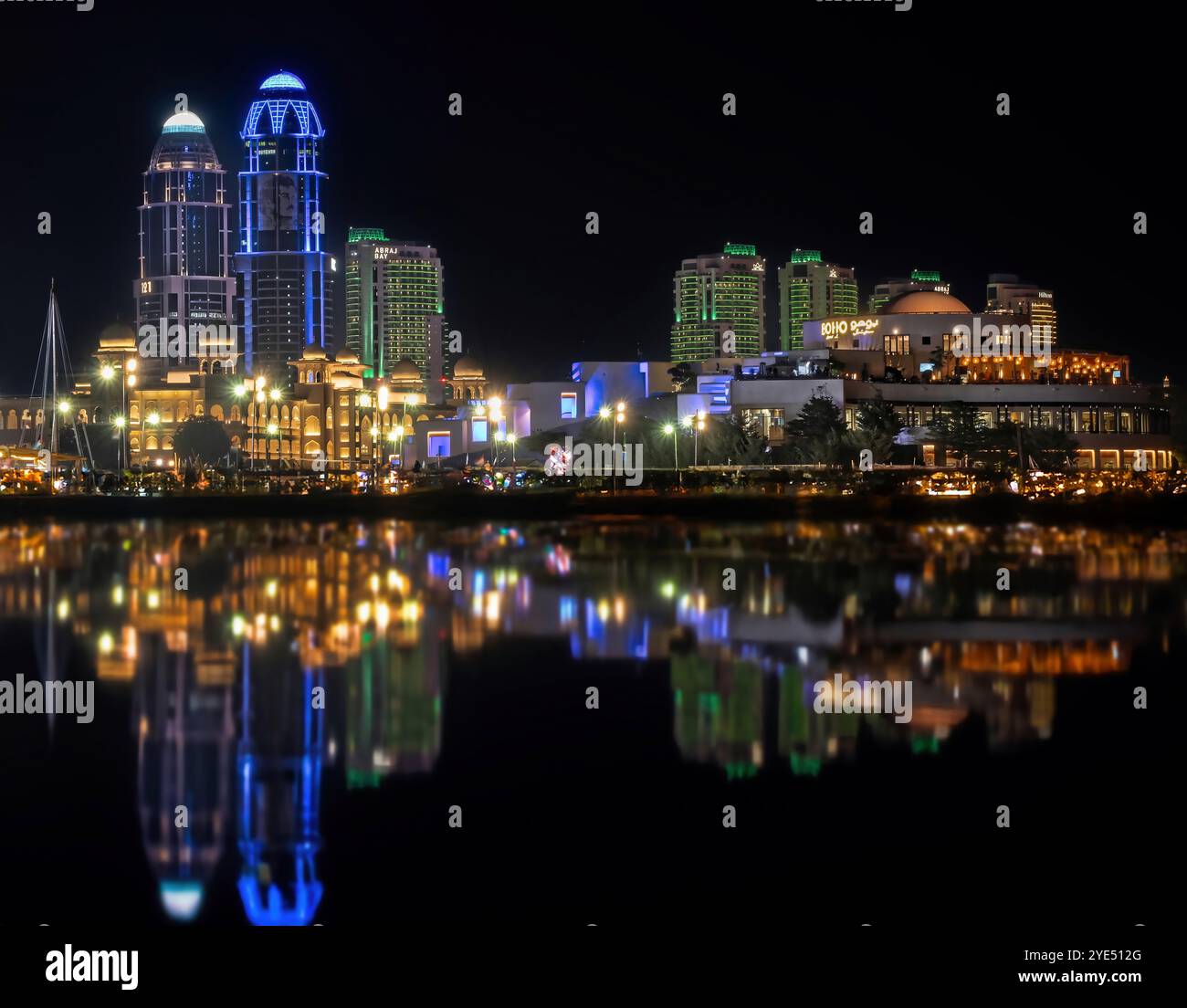 This stunning night shot captures the vibrant atmosphere of Katara ...