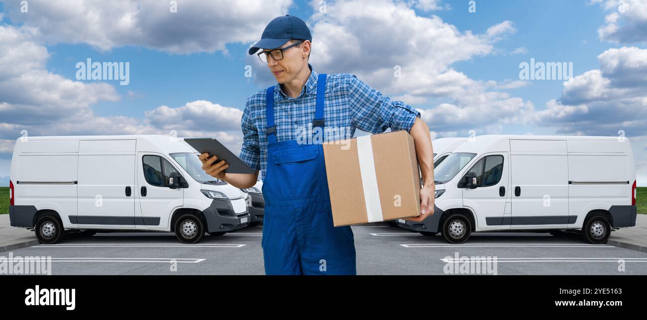 Uniform commercial vans hi-res stock photography and images - Alamy