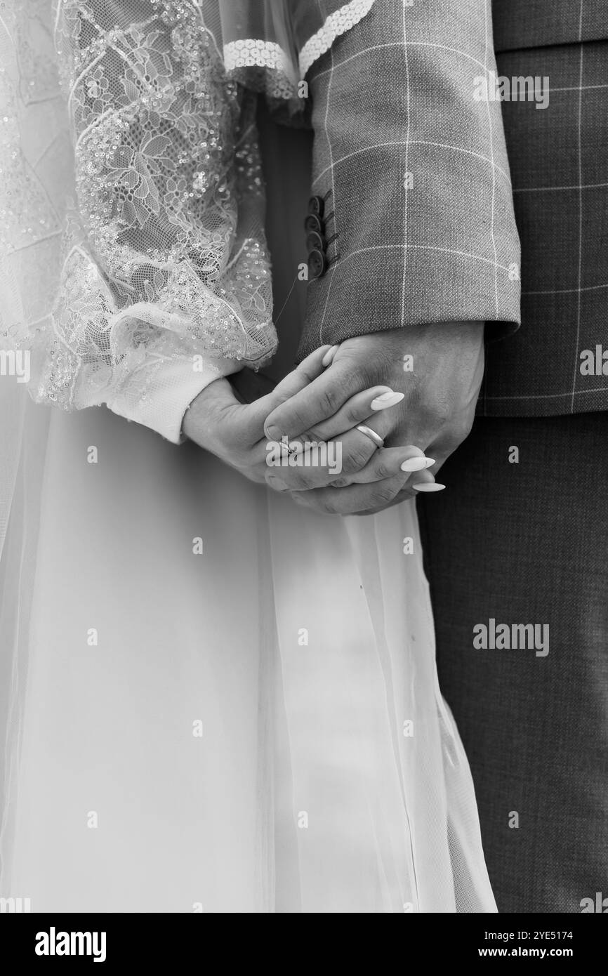 Holding Hands: A Romantic Close-Up of a Couples Intimate Connection ...