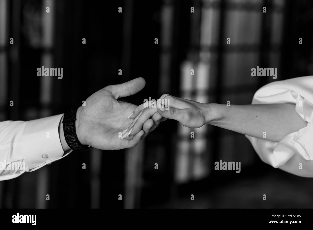 Intimate moment of love Black and White Stock Photos & Images - Alamy