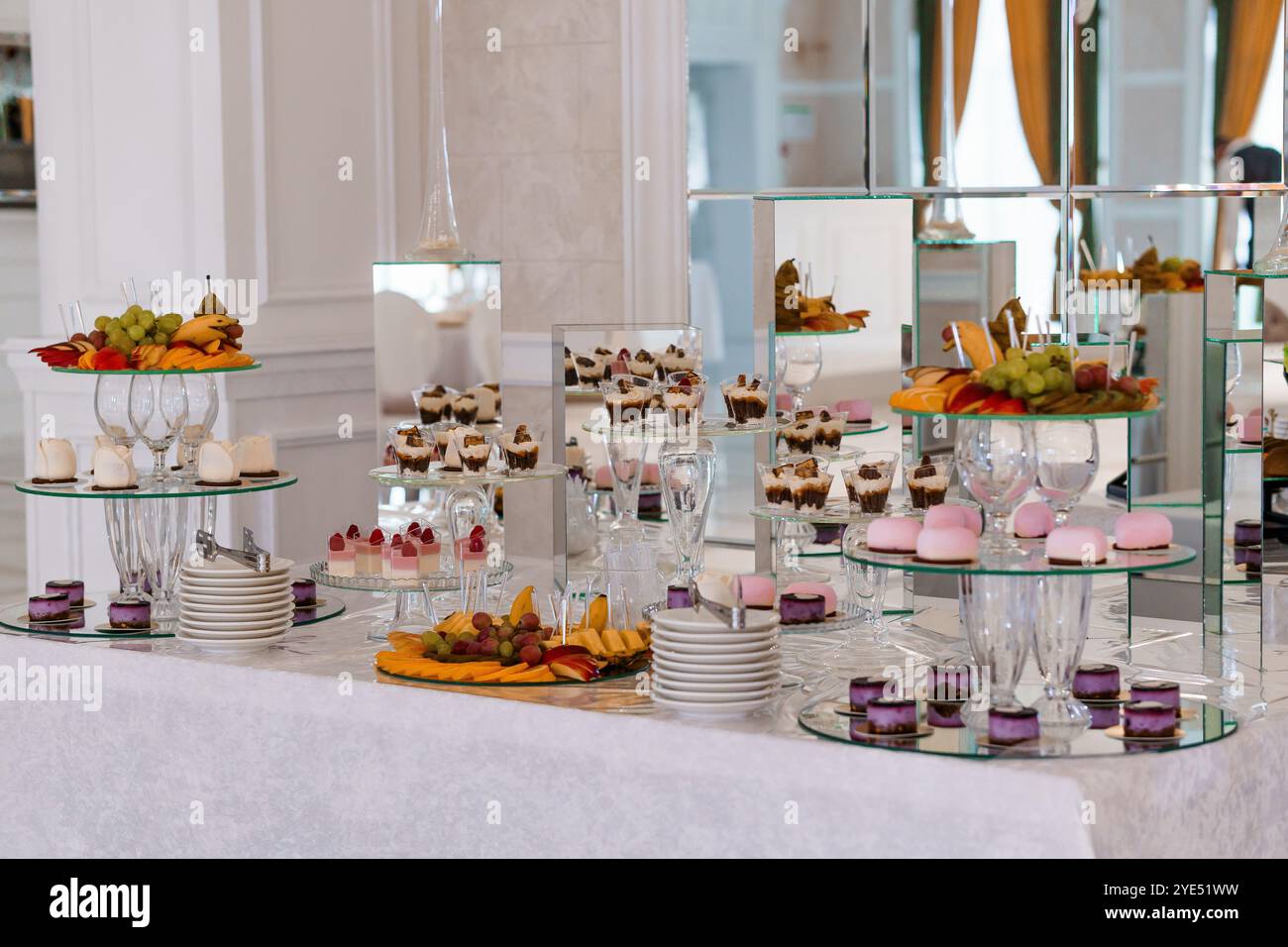 Elegant Dessert Buffet Display at a Luxurious Event Stock Photo - Alamy