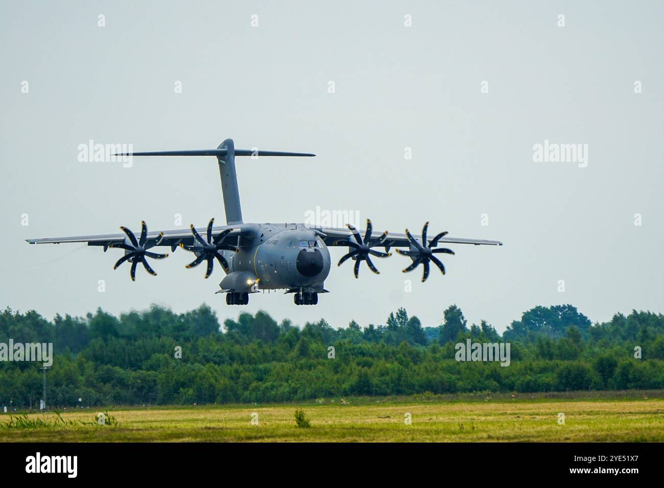 Liepaja, Latvia- June 16, 2024: ZM401 RAF Royal Air Force Airbus C.1 A400M Atlas, military cargo ...