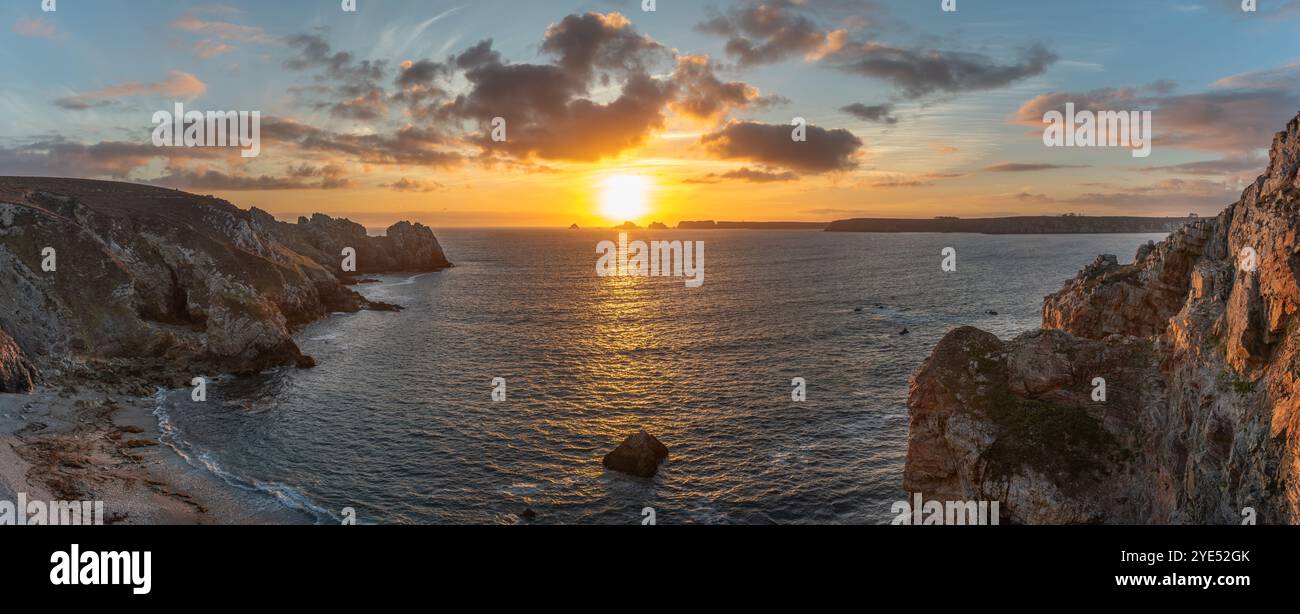 Sunset on the Pointe de Dinan, a sublime point, Panorama, panoramic ...