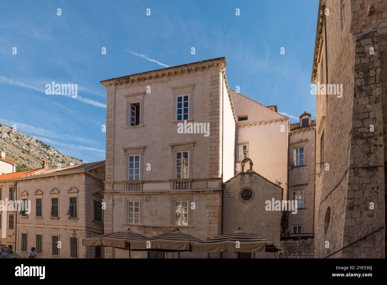 Medieval residential architecture in europe Stock Photo - Alamy