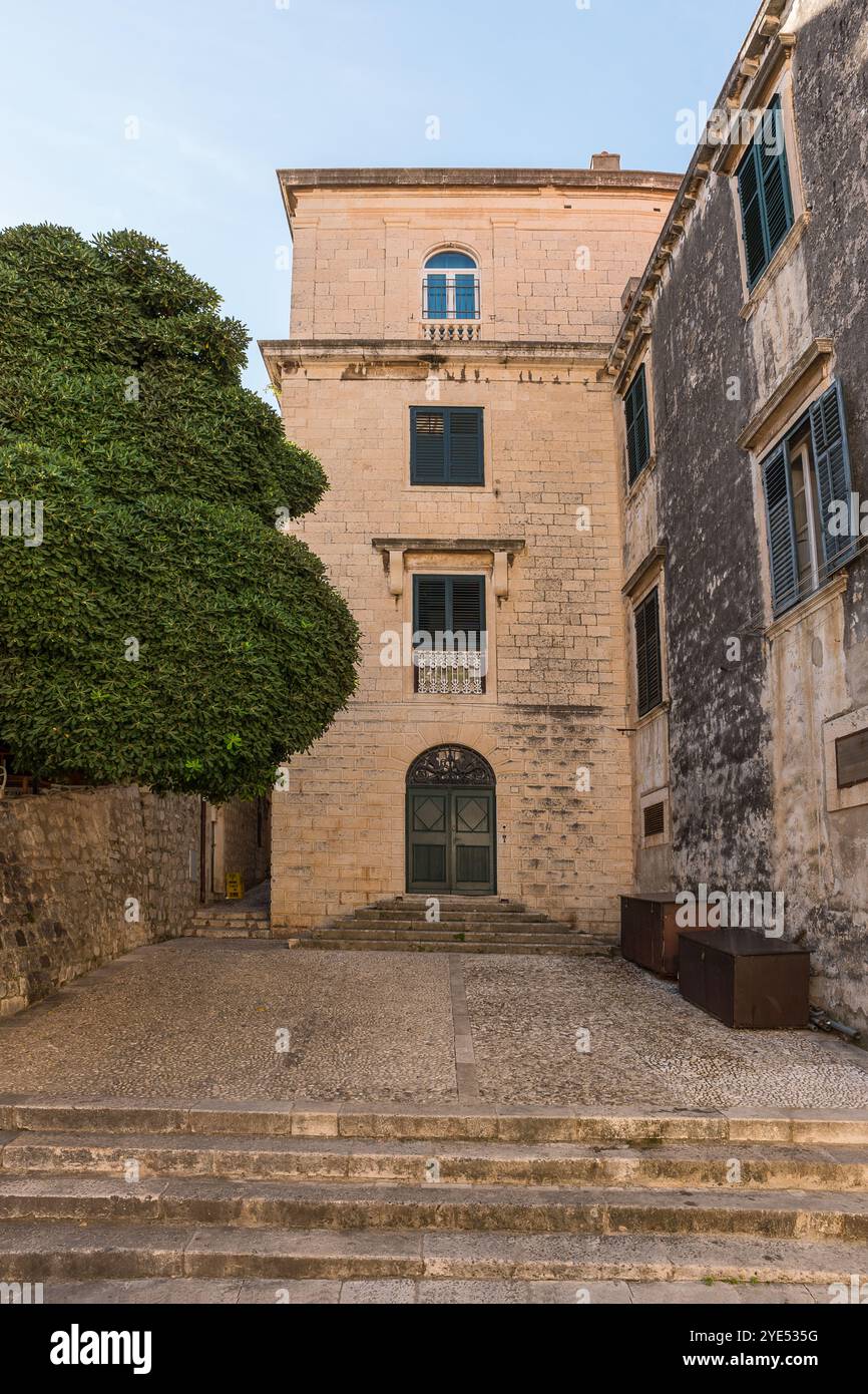 Medieval residential architecture in europe Stock Photo - Alamy