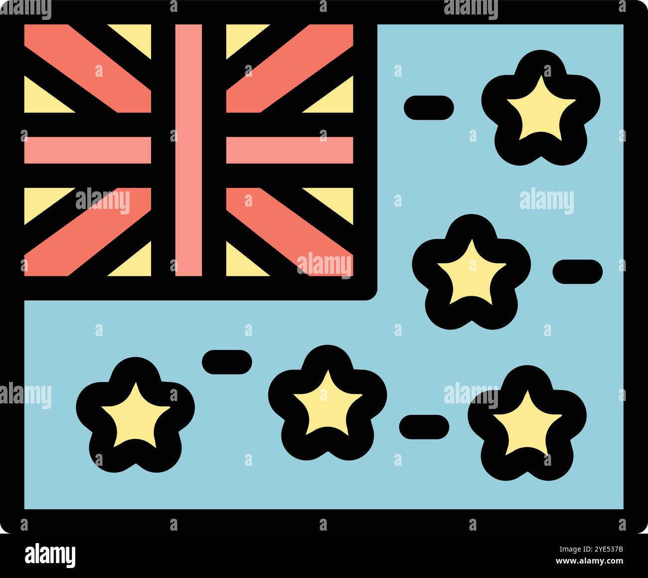 Cook islands flag waving proudly, a symbol of national identity and ...