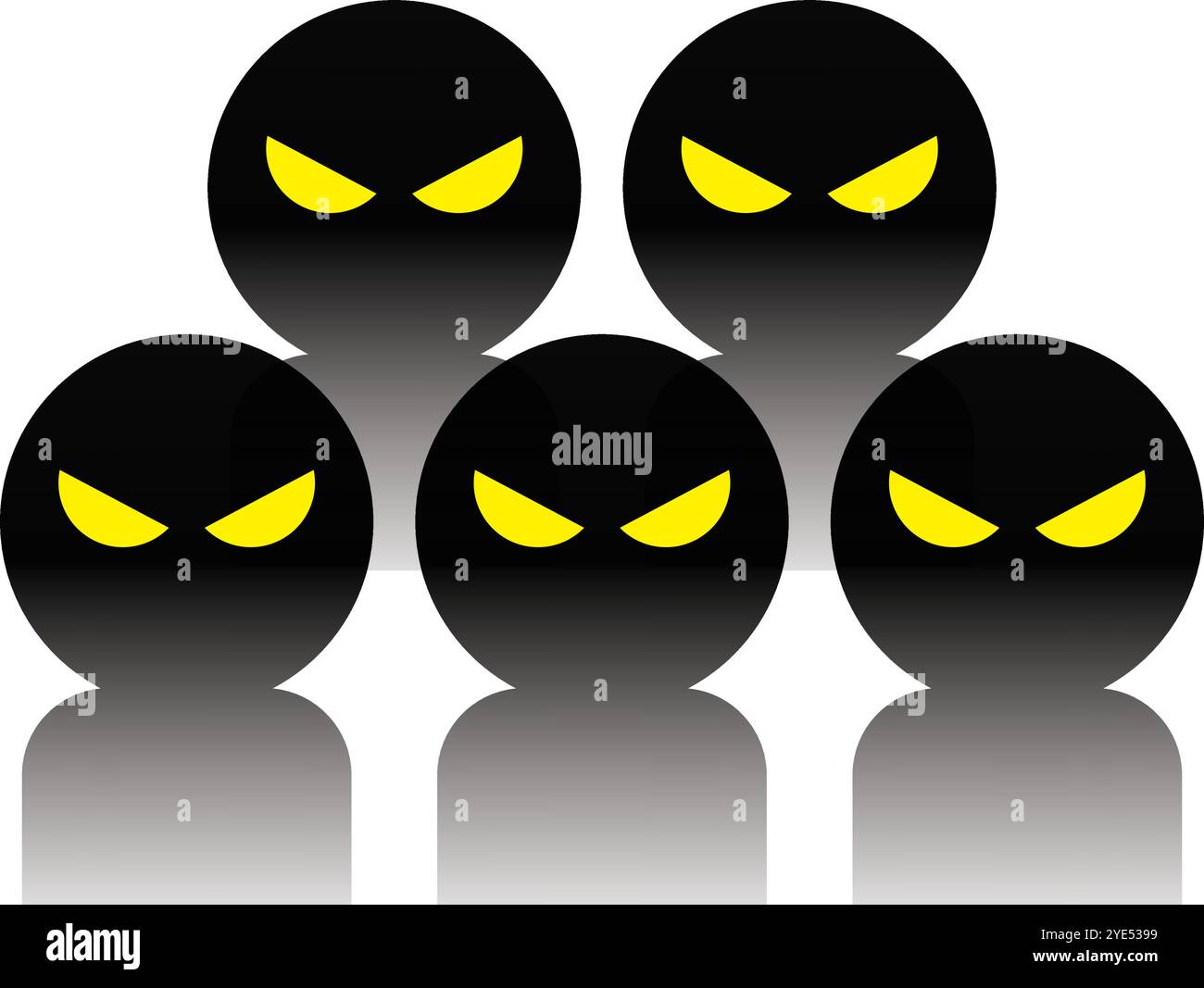 Suspicious people group icon. Editable vector Stock Vector Image & Art ...