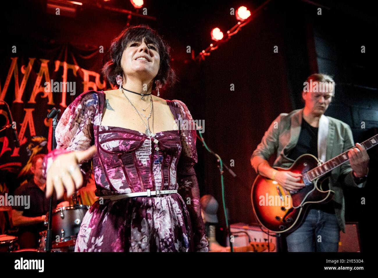 Meghan Parnell on vocals Stock Photo - Alamy