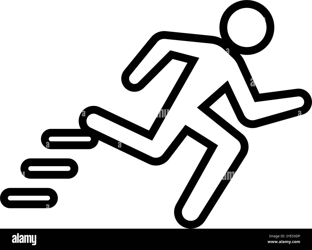 Running person icon hi-res stock photography and images - Alamy