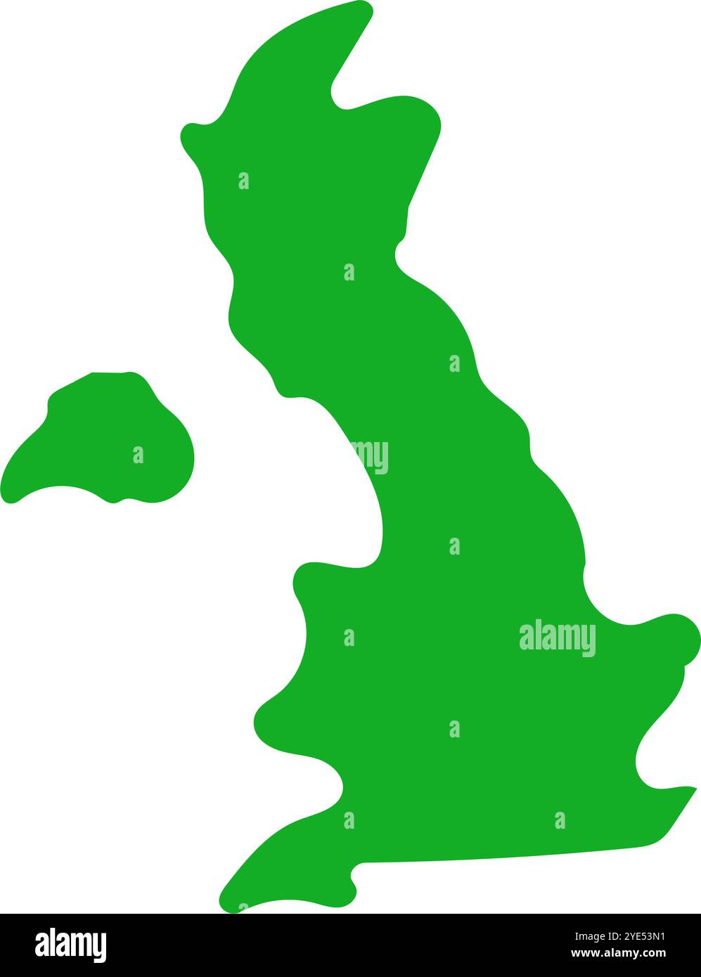 Simple United Kingdom map icon. Editable vector Stock Vector Image ...