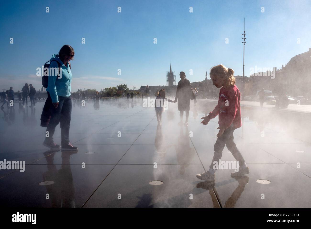 Bordeaux, October 23rd 2024: Miroir d'eau Stock Photo - Alamy